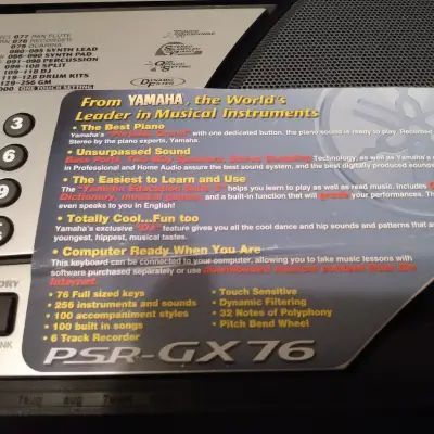 Yamaha PSR-GX76 Keyboard Piano Synth 76 Keys IN BOX DJ MODE | Reverb