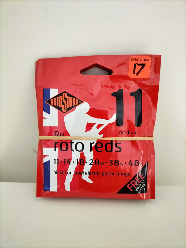 Rotosound Packet Of 4 R11 Electric Guitar Strings Nickel On | Reverb
