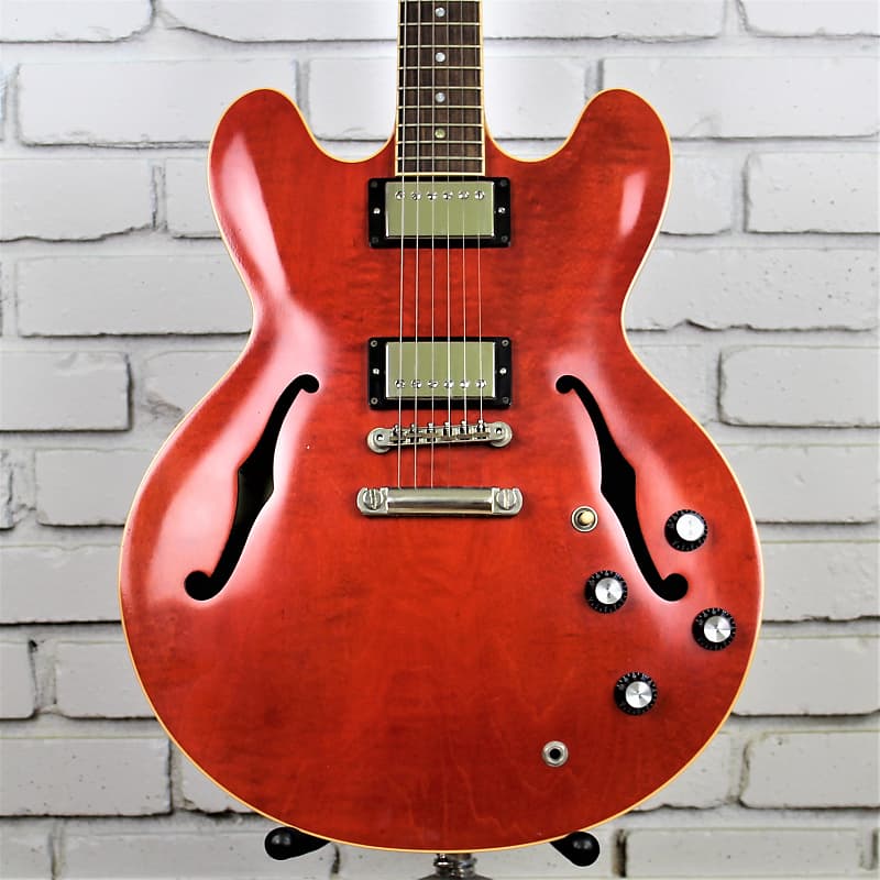 2002 Gibson Memphis ES-333 Semi-Hollow in Heritage Cherry Red | Reverb