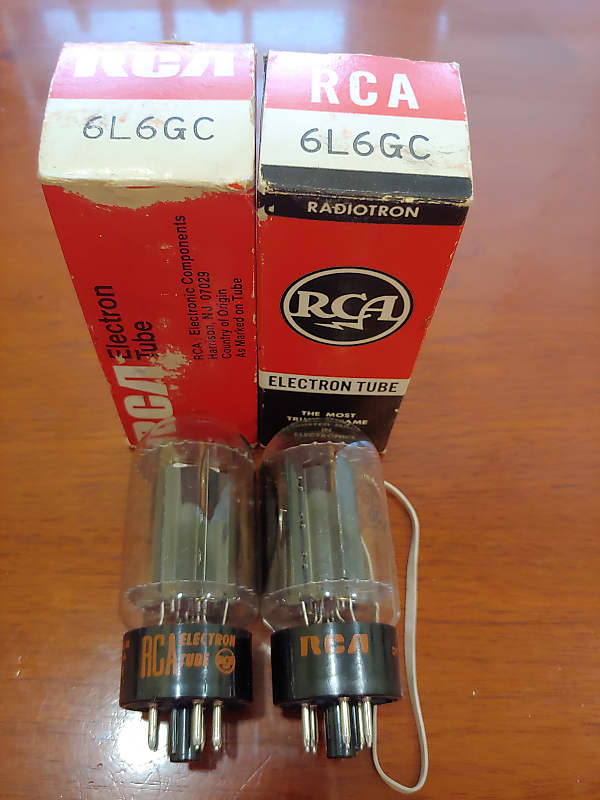 2 NOS QTY - RCA 6L6GC amplifier tubes. TV-7 test matching | Reverb