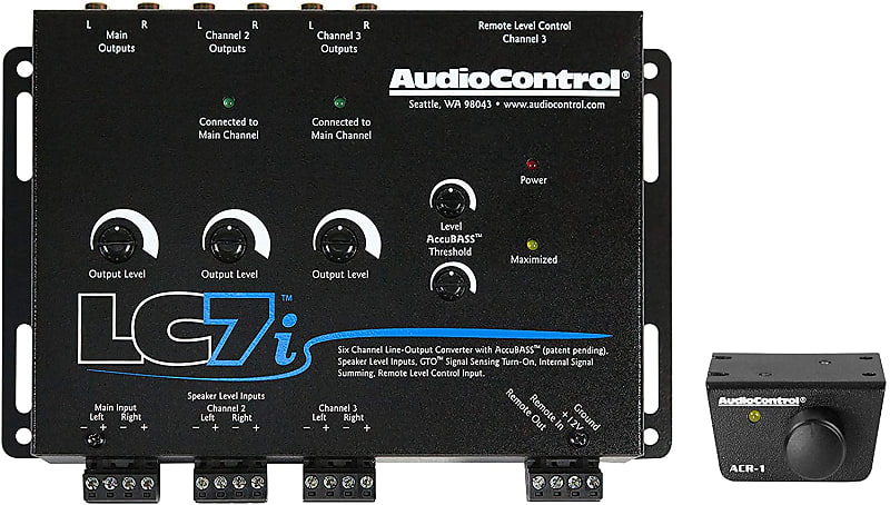 AudioControl LC7i 6 Channel Line Output Converter with | Reverb