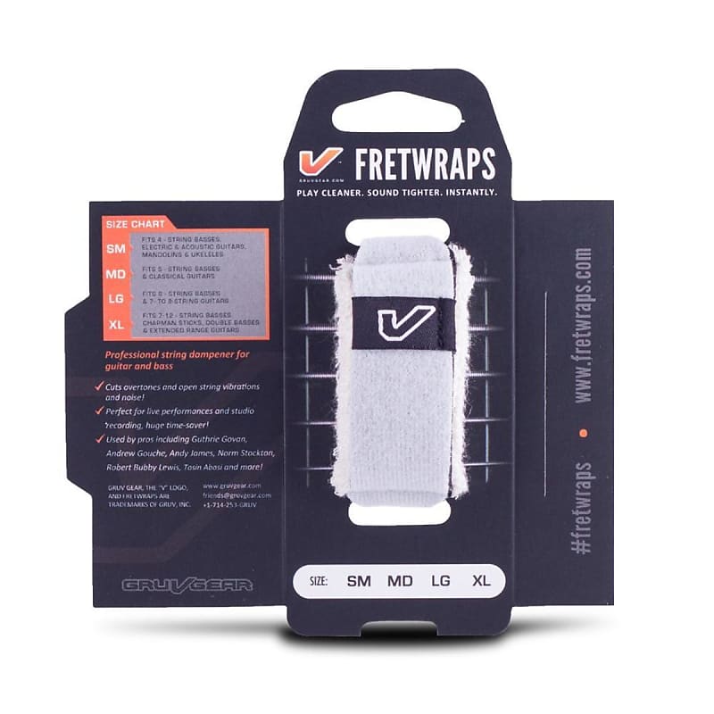 Fretwraps 1 Pack Large White FW-1PK-WHT-LG | Reverb