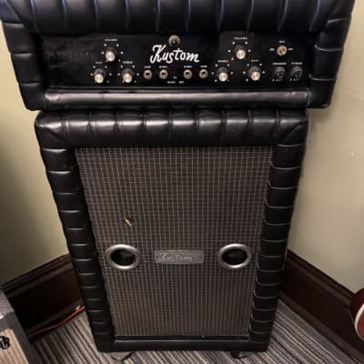 Kustom J595 2 Channel Tuck and Roll Amplifier 1970's - Black | Reverb