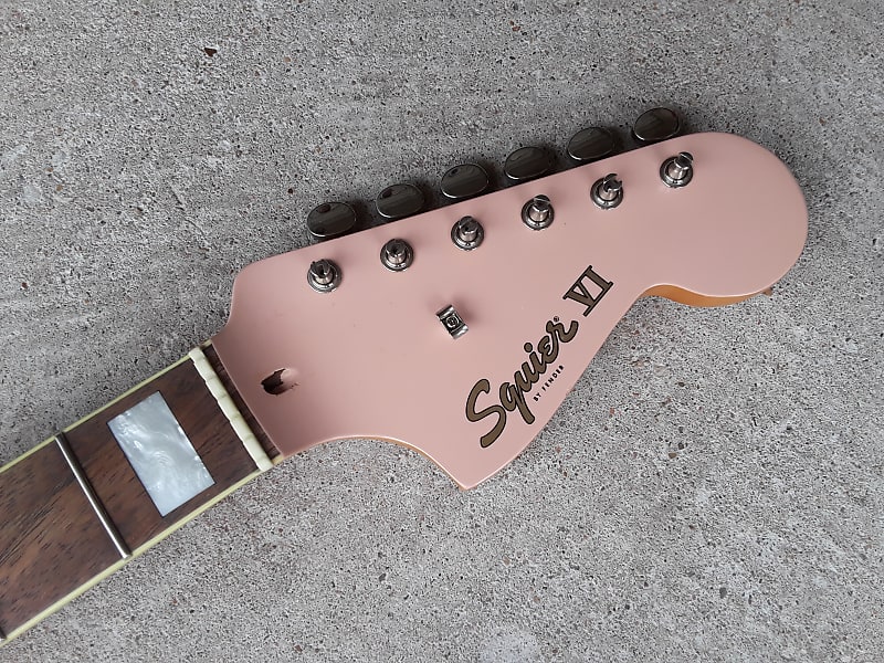 Fender Squier Classic Vibe Bass VI Neck w/ Shell Pink | Reverb