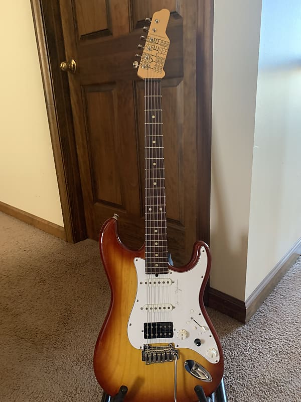 James Tyler -Dann Huff Modded Super Strat 2003 Cherry Burst | Reverb