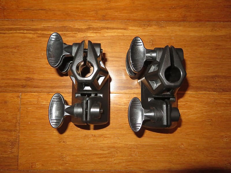 Simmons Drum Rack Clamps w/Cymbal Mounts - Set of 2 - | Reverb