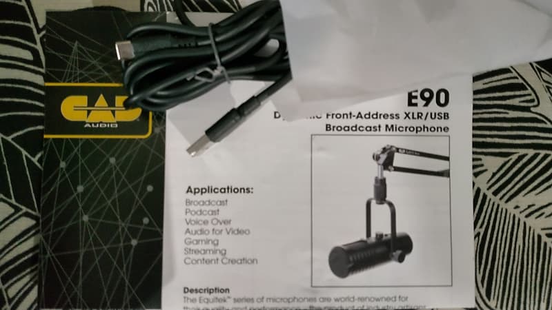 CAD Audio E90 Podcast USB XLR Dynamic Broadcast Microphone - | Reverb