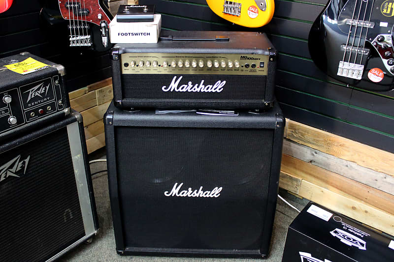 Marshall MG Series 100 HDFX / MG412A Stack - Black W/ | Reverb Canada