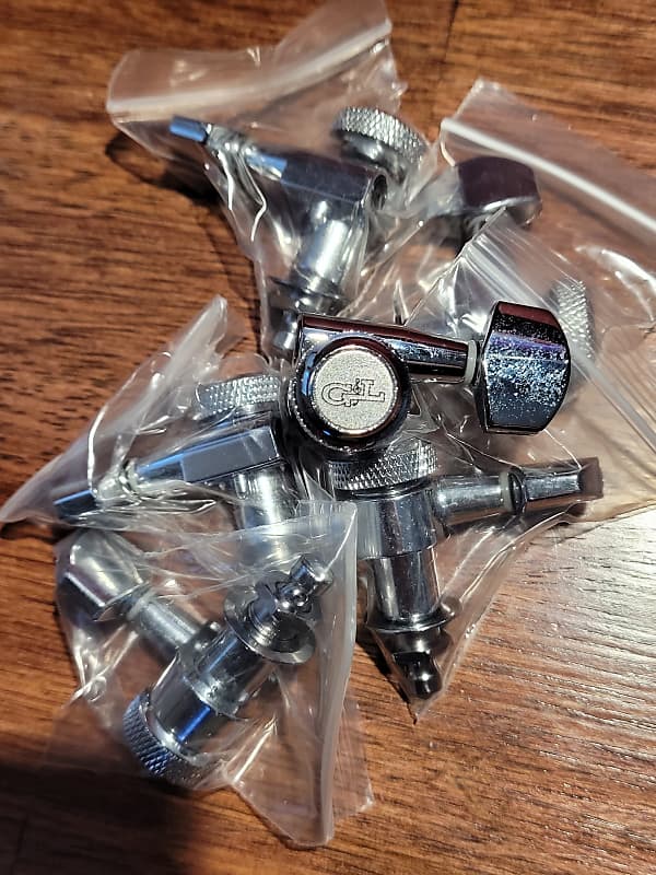 G&L Locking Tuning Machines Tuners Chrome | Reverb