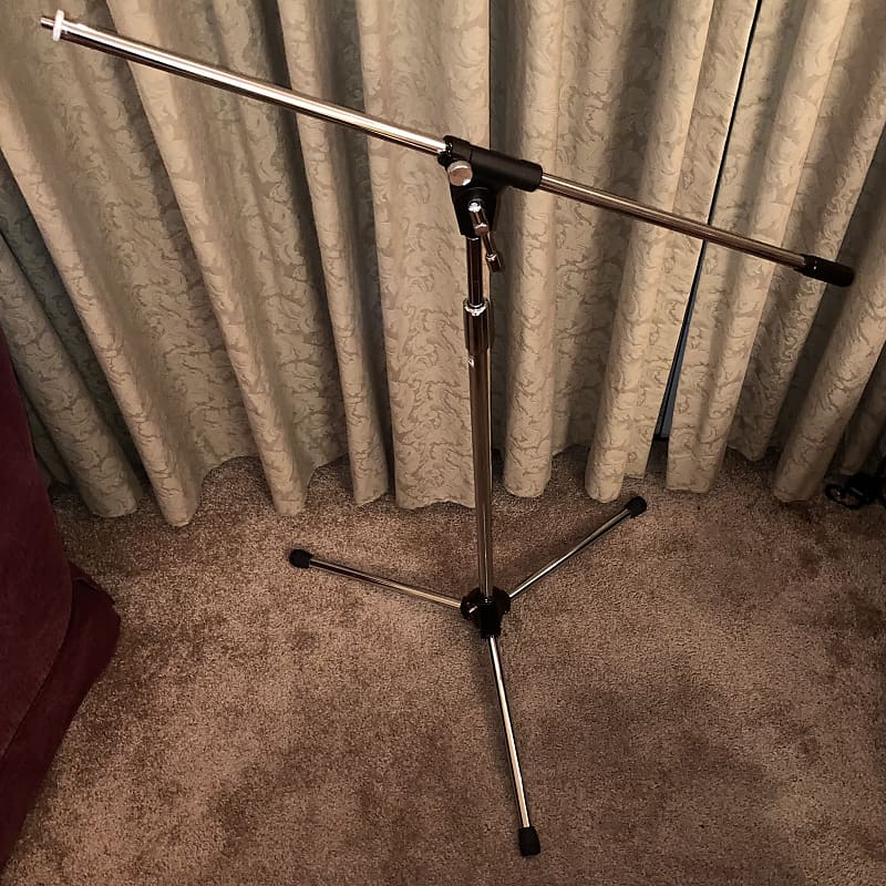 Tama MS205 Heavy Duty Tripod Boom Mic Stand - Chrome | Reverb