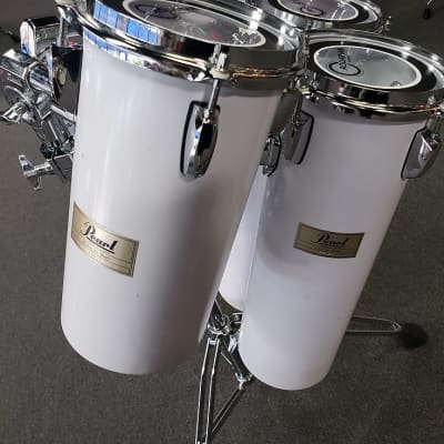 Pearl 6" Aluminum Shell Octobans (Set of 4) in Gloss White | Reverb