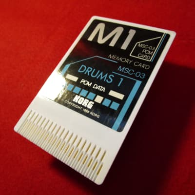 KORG M1 PCM Program Cards MSC-03 / MPC-03 "DRUMS 1" Tested | Reverb
