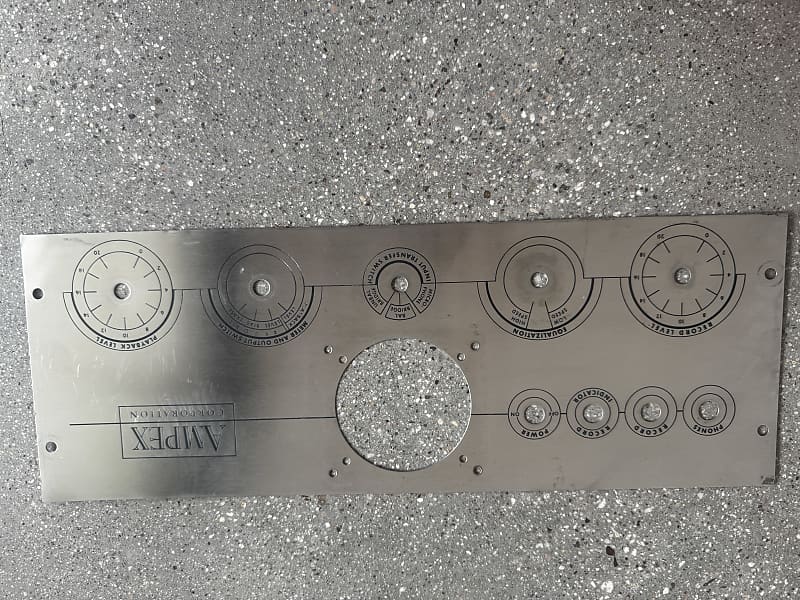 Ampex 350 Faceplate INDIGO RANCH STUDIOS Richard Kaplan owned | Reverb