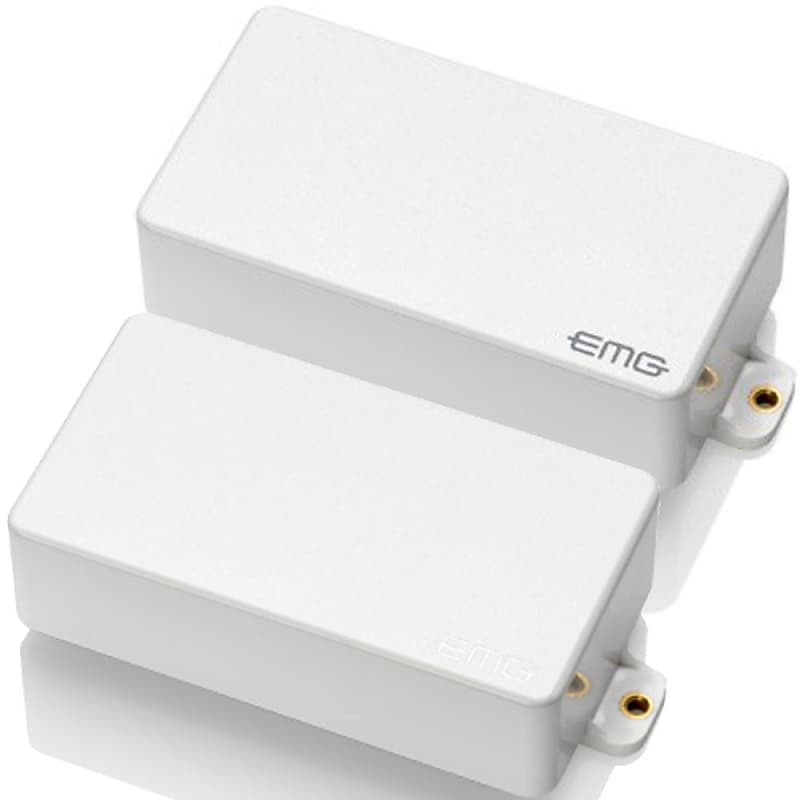 EMG 60 / 81 Humbucker Pickup set - white active | Reverb