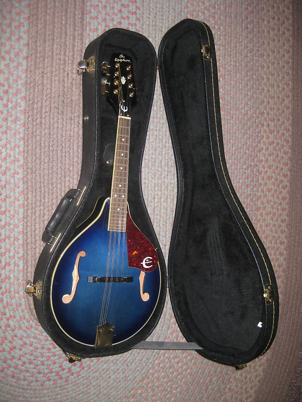 Epiphone Mandolin Electric Passive Pickup Blue MM30E with | Reverb