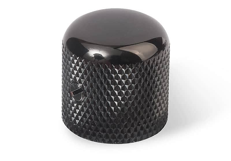 Golden Age Dome Knob, Black, 1/4" shaft | Reverb