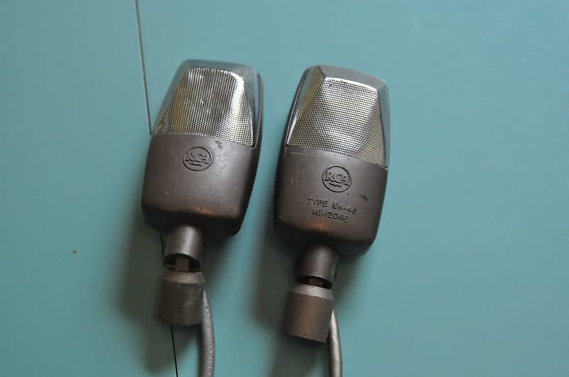 RCA SK 46 1960's VELOCITY Ribbon Microphone Vintage mic PAIR | Reverb
