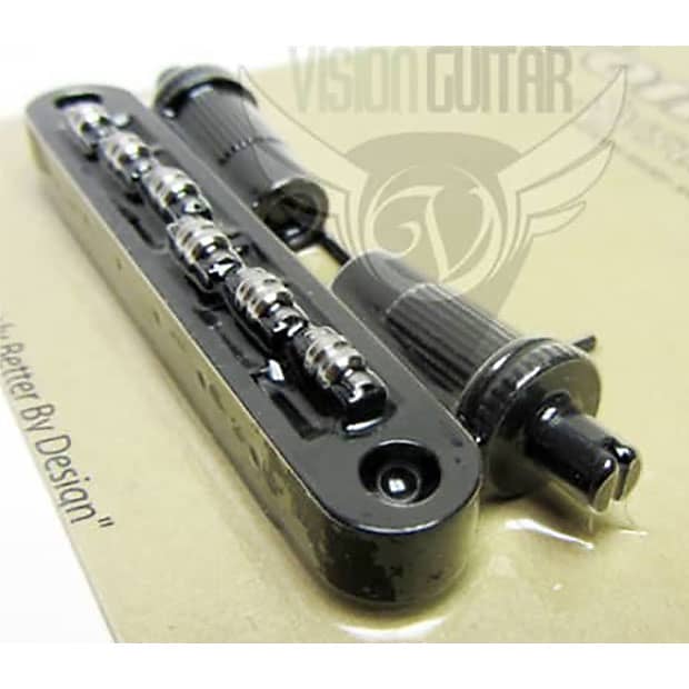 TonePros Metric Tune-O-Matic Bridge w/ Roller Saddles TPFR-B | Reverb