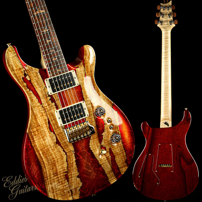 PRS Private Stock #9969 Custom 24/08 Spalted Curly Maple/Red | Reverb