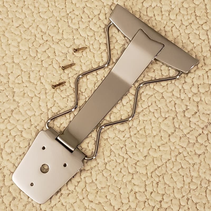 60’s Gibson Zigzag Tailpiece Vintage Archtop Chrome ES-175 | Reverb