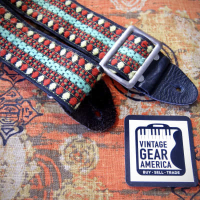 Vintage 1960s 1970s ACE Style Guitar Strap Woven Hippie | Reverb
