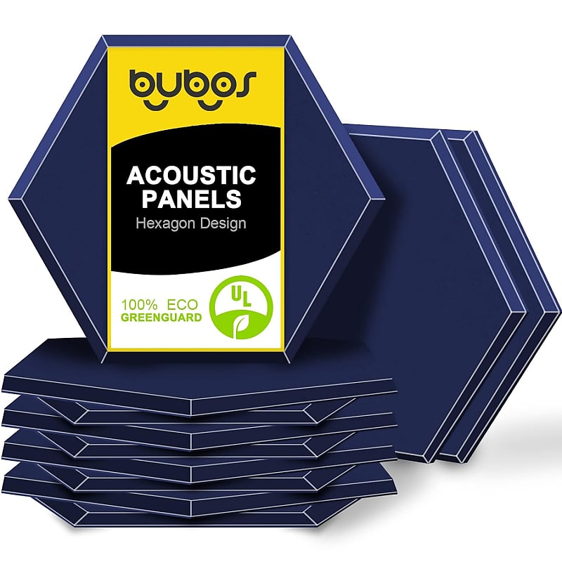 12 Pack Hexagon Acoustic Panels Soundproof Wall Panels,14 X | Reverb