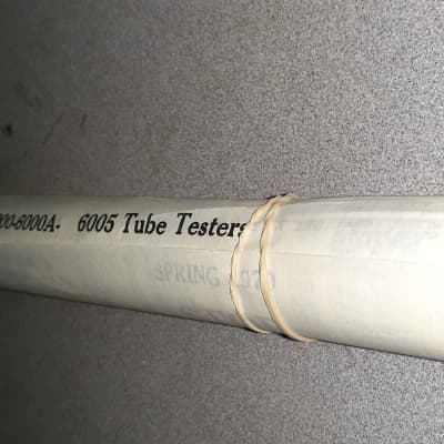 Hickok 6000 6000a 6005 tube tester roll chart | Reverb