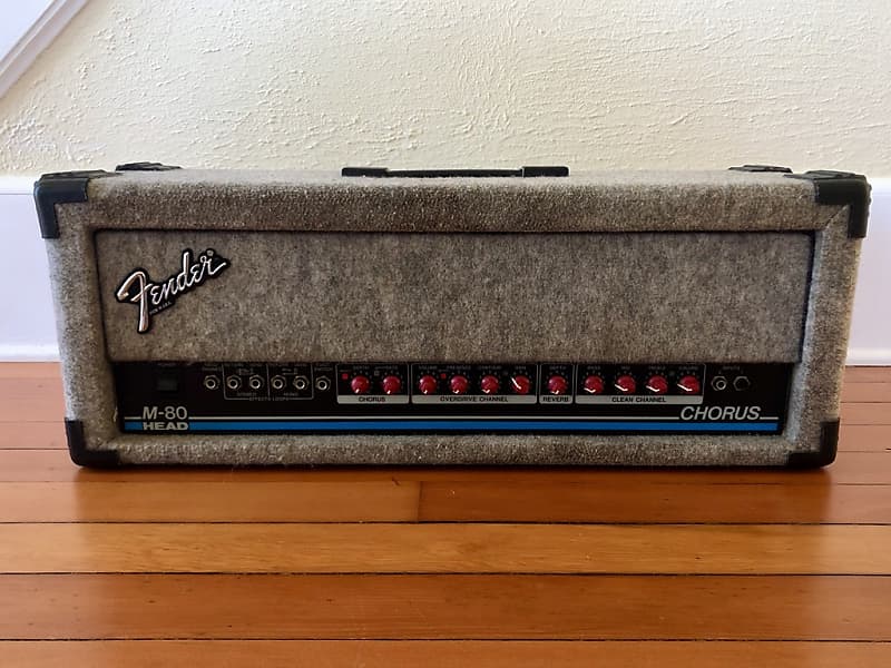 1980's Fender M-80 Chorus Solid State Guitar Amplifier Dual | Reverb