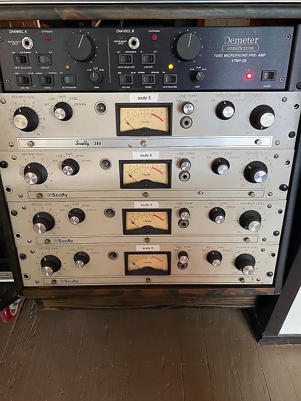 Vintage Scully 280 Mic Preamps - Four with power supply and | Reverb