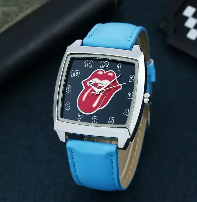 Rolling Stones Watch - Blue Band | Reverb