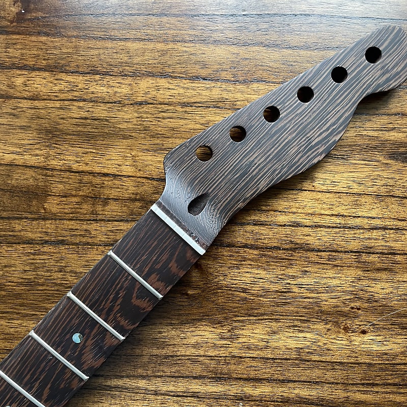 Wenge Tele Neck fits fender Telecaster body 22 frets | Reverb