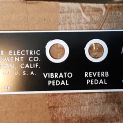 Fender AMP Rear Faceplate, Blackface, Silverface style | Reverb