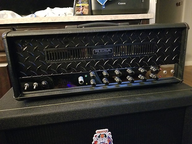 Mesa Boogie Dual Rectifier - Rev F - Chrome Chassis Black | Reverb