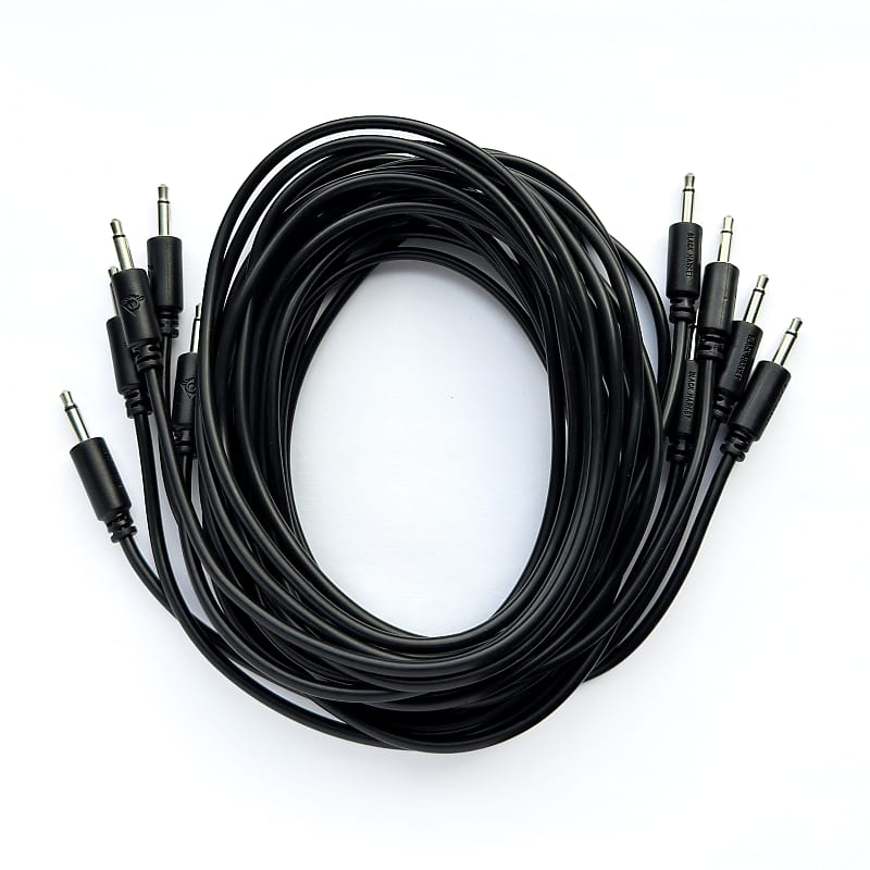 Black Market Modular 3.5mm Patch Cable 5-Pack - 100cm/40" - | Reverb