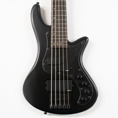 Schecter Stiletto Stealth 5 String Satin Black | Reverb