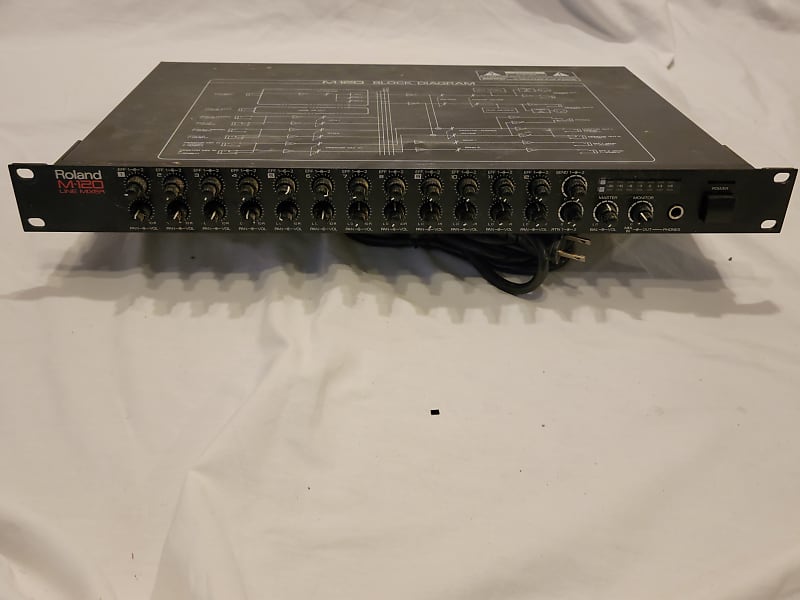 Roland M-120 Vintage 12 ch 1U Rack Line Mixer | Reverb