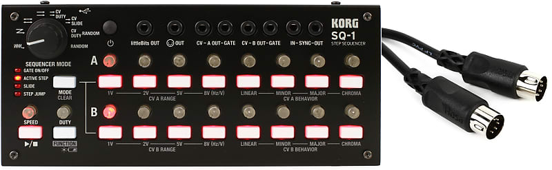 Korg SQ-1 Step Sequencer and Sync Box Bundle with Hosa | Reverb