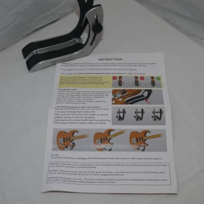 PERFORMAXE Electric Guitar Leg Rest - Brushed Aluminum. New | Reverb