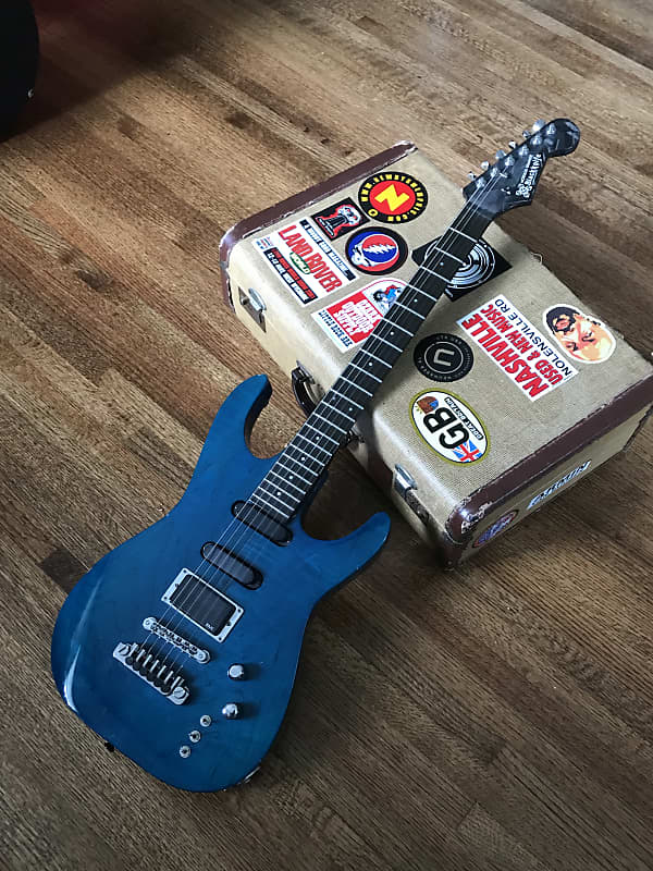 1989 Modulus Blackknife Stop Tail Clear Blue RARE | Reverb Australia