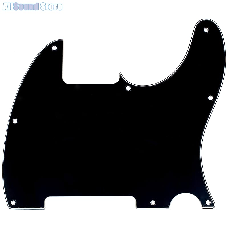 3-Ply BLACK Pickguard for USA MIM Standard Fender® ESQUIRE | Reverb