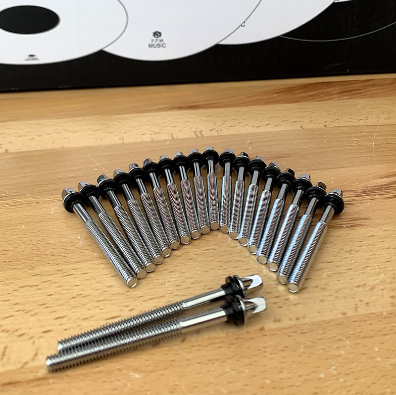 20 Tension Rods w/ Black Nylon Sleeved Washers, 65mm 7/32*24 | Reverb