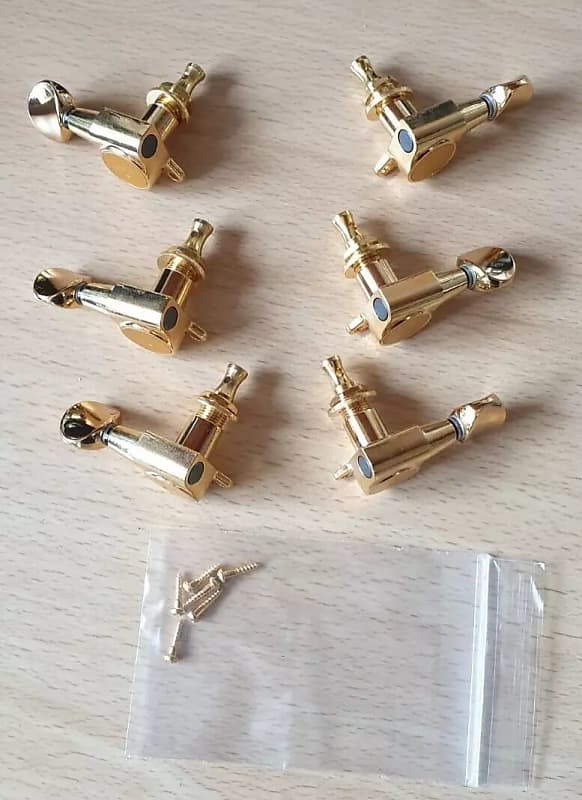 GOTOH Japan Gold 3x3 Mini HeadsTuners Tuning Pegs | Reverb UK