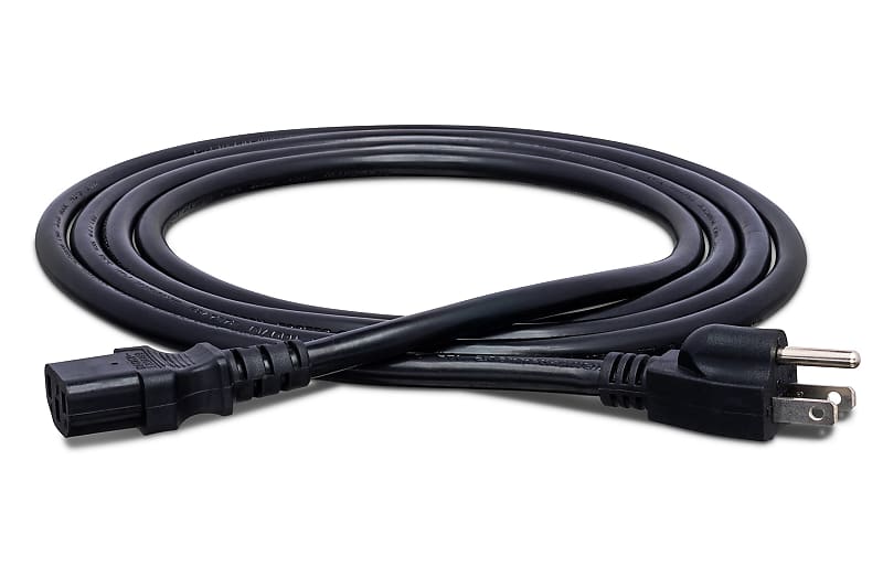 Hosa PWC-401.5 IEC C13 to NEMA 5-15P Power Cord, 1.5 Feet | Reverb