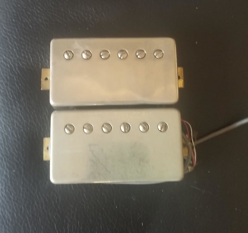 PRS Dragon II Treble & Bass Pickup Set Nickel 1998 - Nickel | Reverb