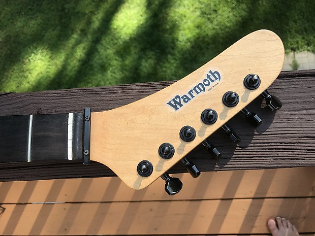 Warmoth Explorer Kramer Banana reverse Style Maple Ebony | Reverb