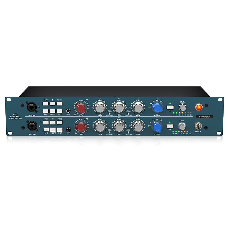 Behringer 1273 2-Channel Smart Microphone Preamplifier with | Reverb