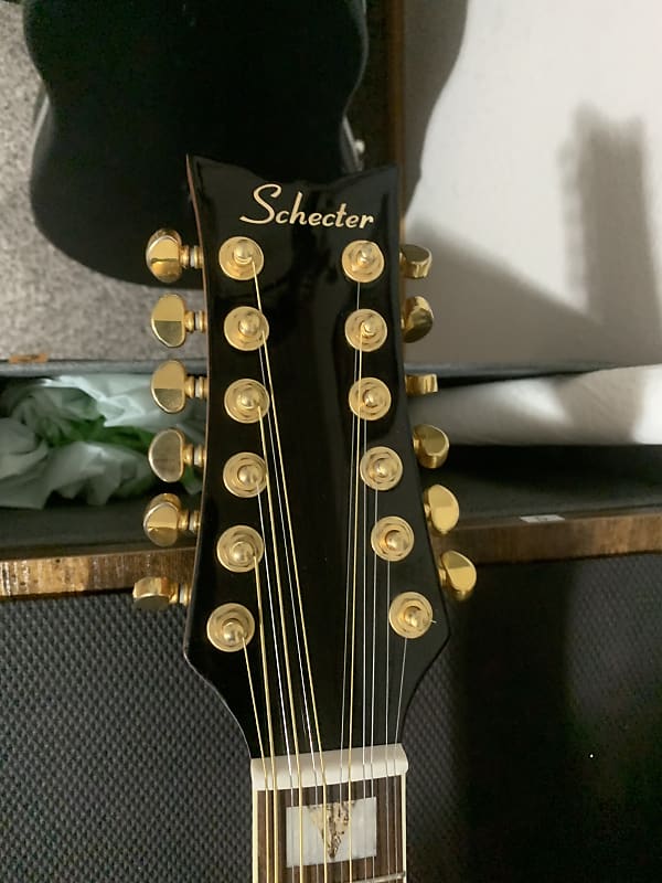 Schecter Diamond Quilt top 12 string acoustic/electric | Reverb