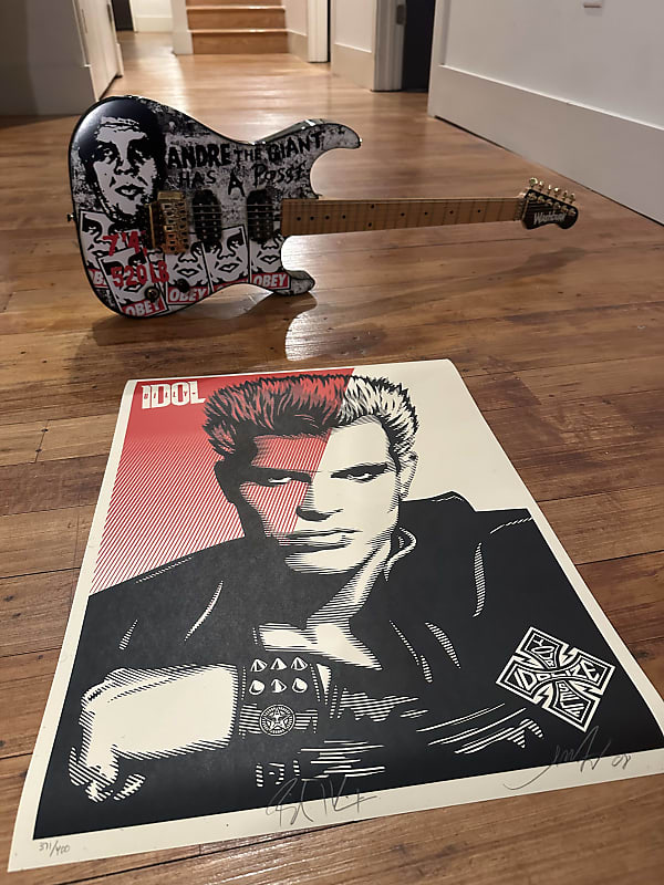 Washburn Steve Steven’s SS 40 1993 Shepard Fairey Graphic | Reverb UK