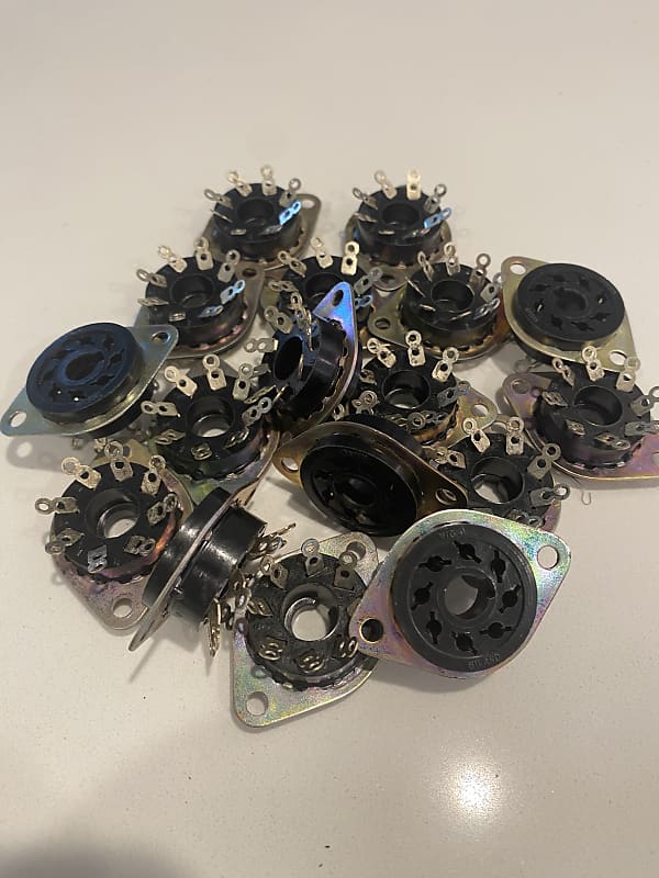 1960’s NOS Gilard British Military octal tube sockets | Reverb