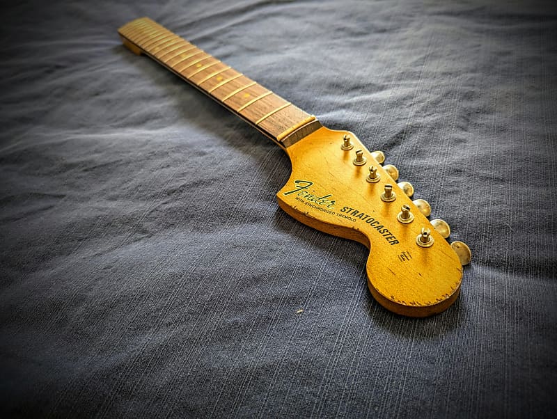 Fender Licensed Relic Stratocaster Neck- Aged Nitro Lacquer- | Reverb